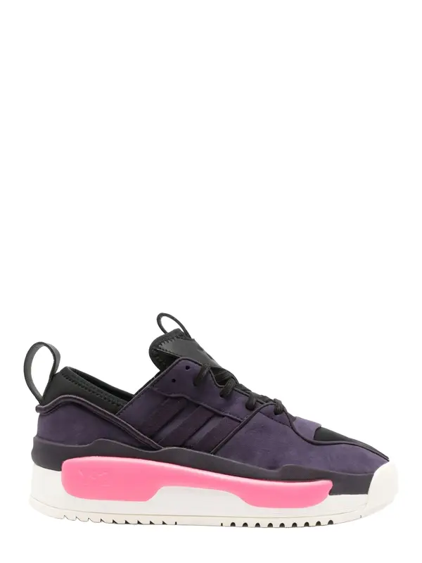 Y3 Rivalry Suede-panelled Sneakers - Purple