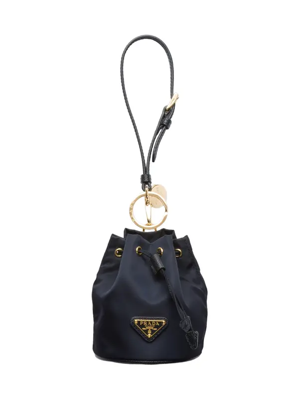 Prada Re-nylon Keychain Charm - Blue