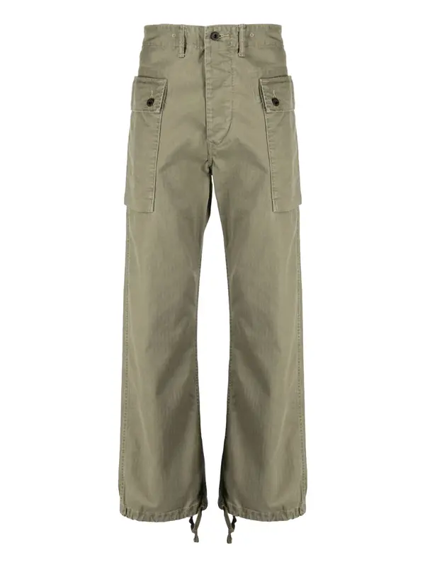 Ralph Lauren Herringbone Field Cargo Trousers - Green
