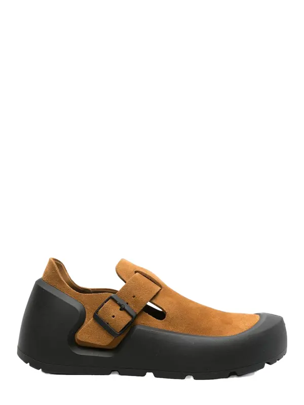 BIRKENSTOCK Reykjavik Suede Clogs - Brown