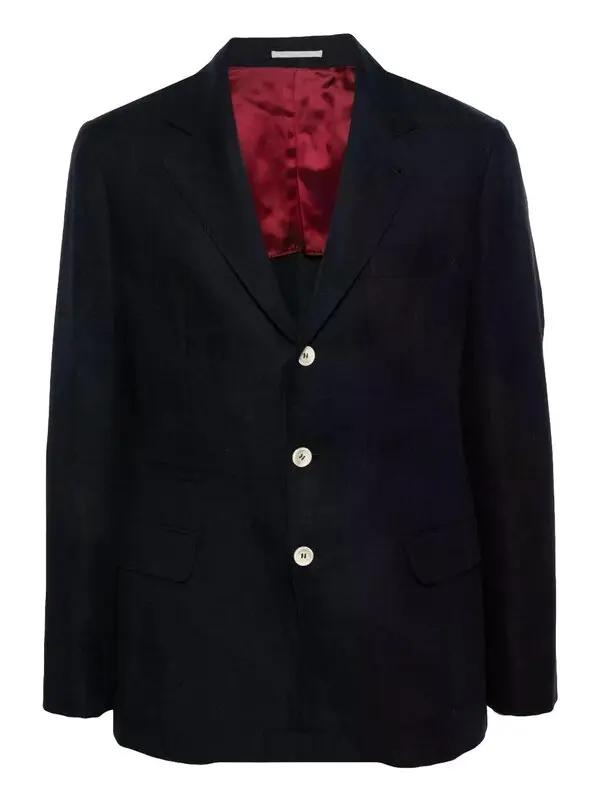 Brunello Cucinelli Single-breasted Blazer - Blue