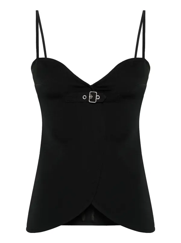 COURREGES Ellipse Twill Top - Black