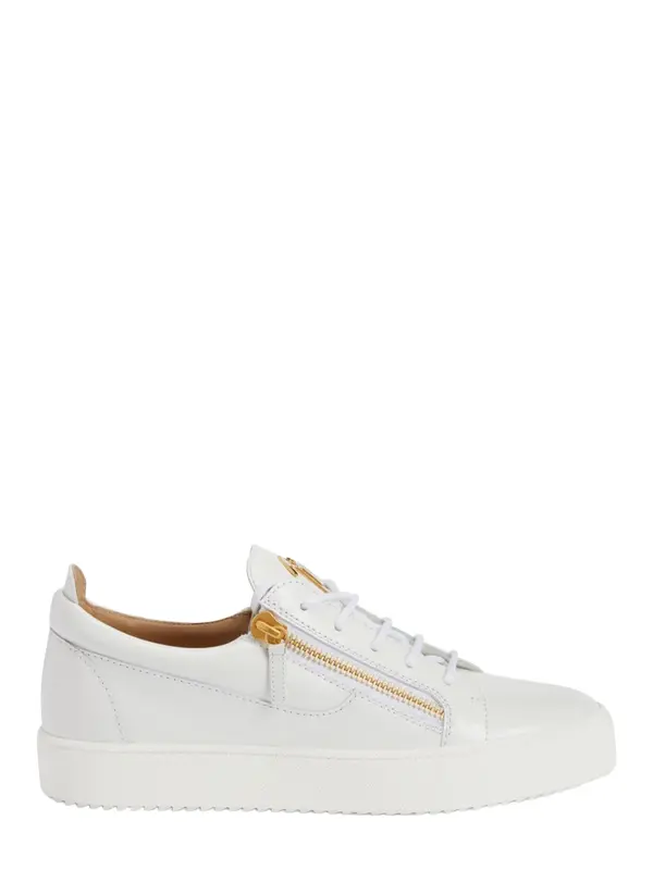 GIUSEPPE ZANOTTI Frankie Double-zip Low-top Sneakers - White