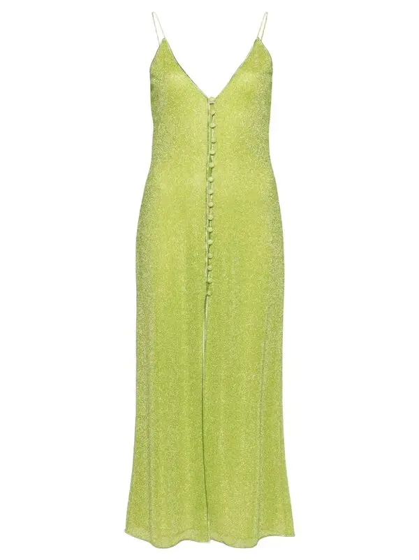 Oseree Lumière Button-up Dress - Green