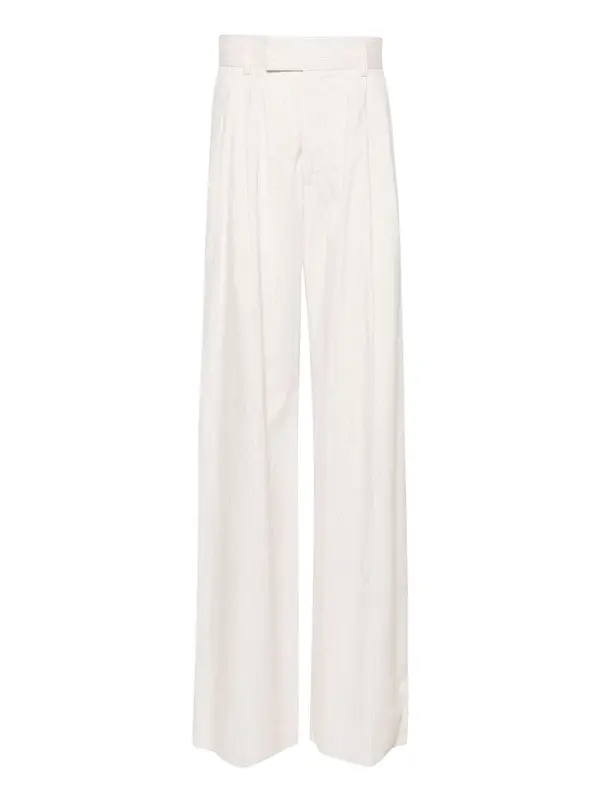 Amiri High-waist Wide-leg Trousers - Neutrals