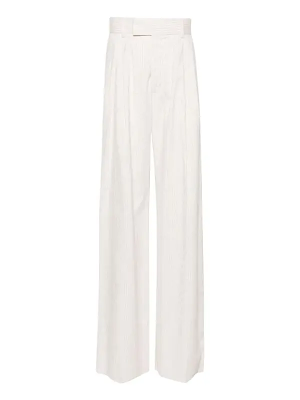 Amiri High-waist Wide-leg Trousers - Neutrals