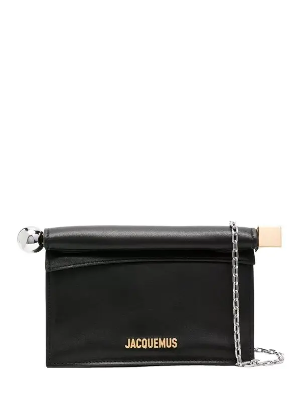 Jacquemus La Petite Pochette Rond Carré Clutch - Black