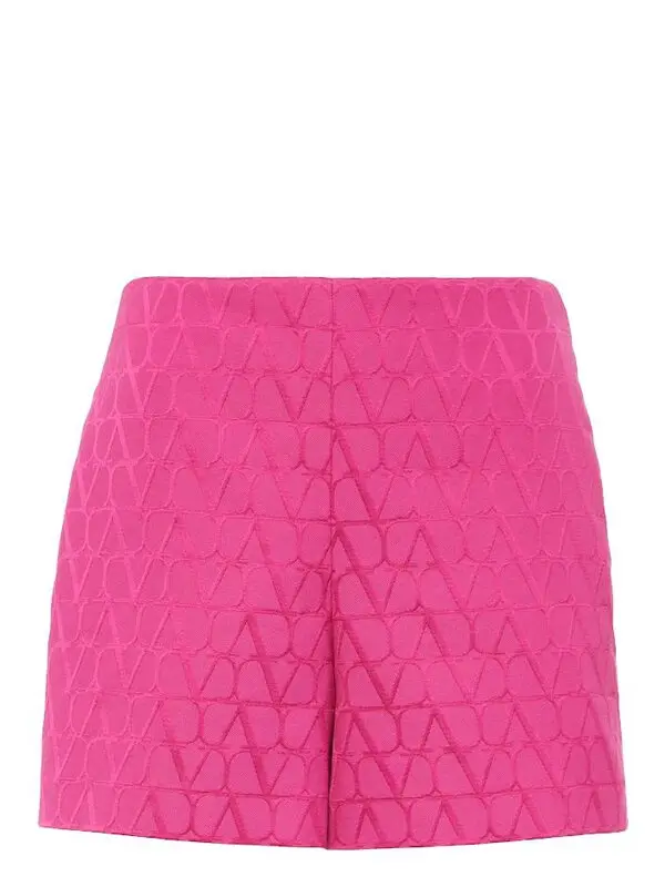 Valentino Garavani Vlogo Cotton-blend Shorts - Pink
