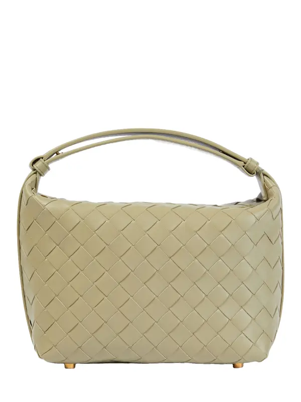 Bottega Veneta Wallace Mini Leather Shoulder Bag - Green