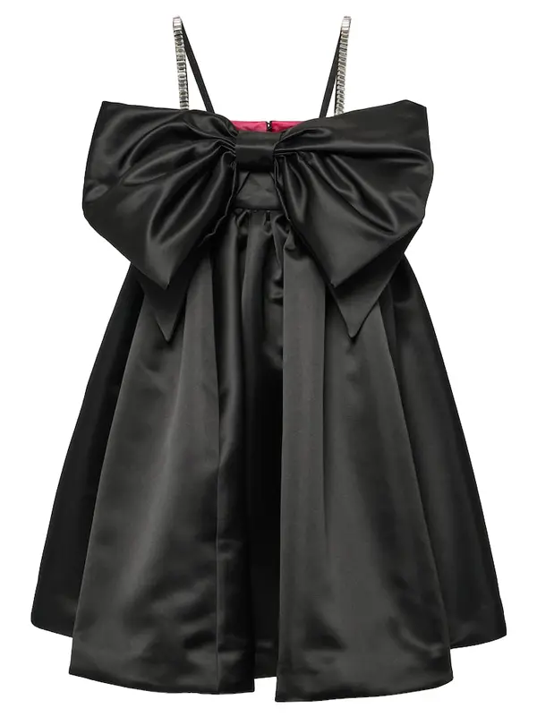 Nina Ricci Bow-detail Mini Dress - Black
