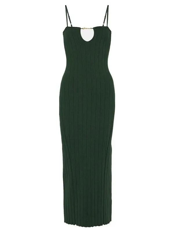 Jacquemus La Robe Sierra Midi Dress - Green