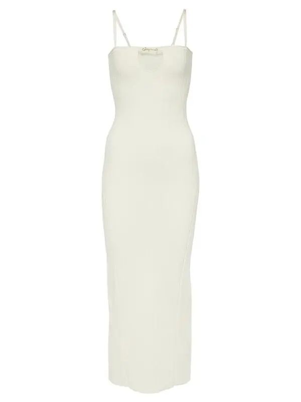 Jacquemus La Robe Sierra Midi Dress - White