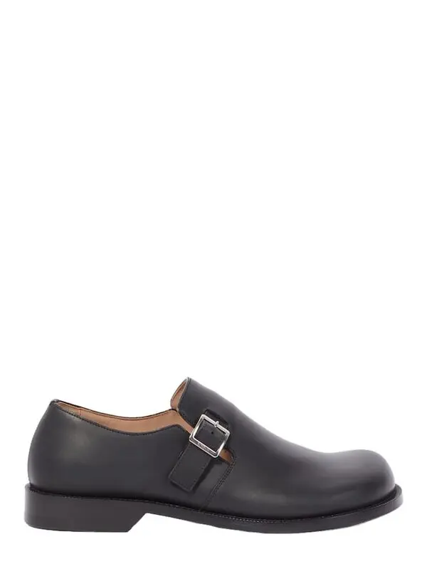 Loewe Campo Leather Derby Shoes - Black