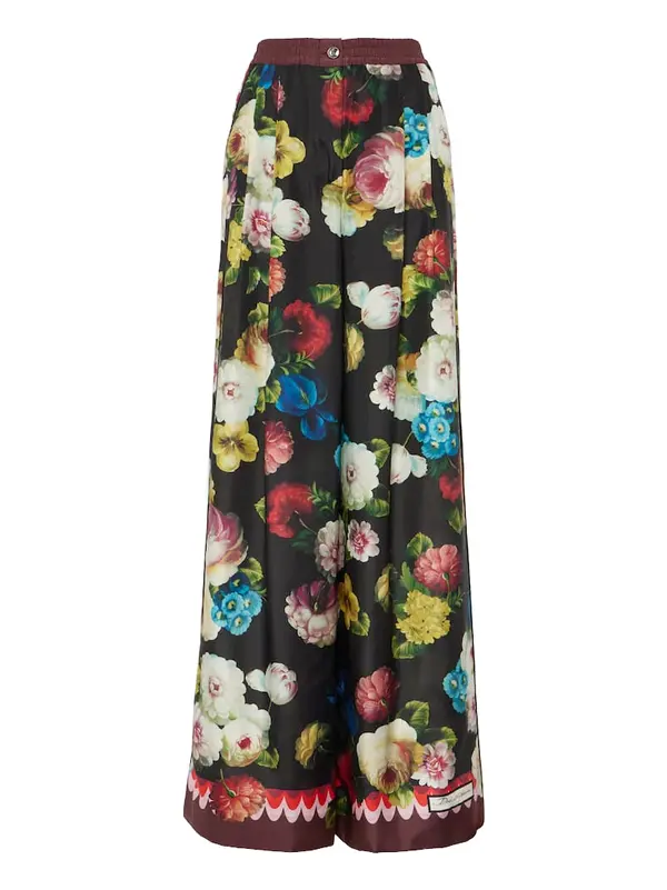 Dolce & Gabbana Floral Wide-leg Pants - Multicoloured