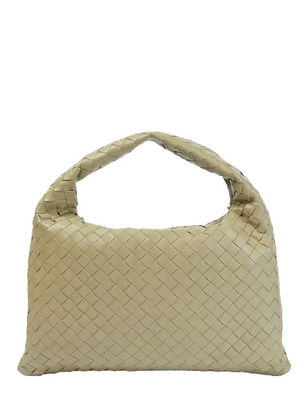 Bottega Veneta Intrecciato Leather Hop Shoulder Bag - Green