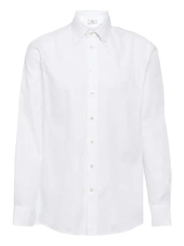 Etro Cotton Poplin Oxford Shirt - White