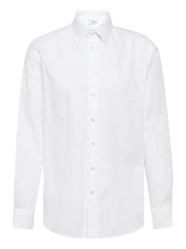 Etro Cotton Poplin Oxford Shirt - White