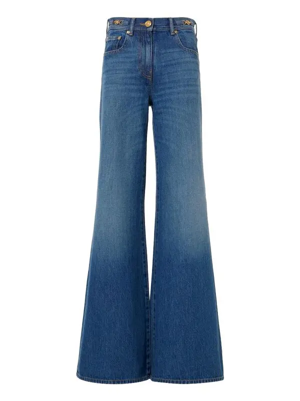 Versace Medusa '95 High-rise Flared Jeans - Blue