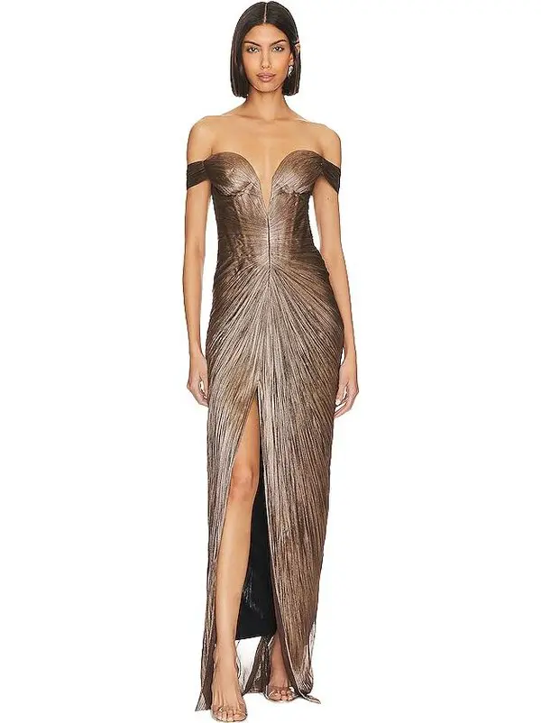 MARIA LUCIA HOHAN Tia Gown - Carbon
