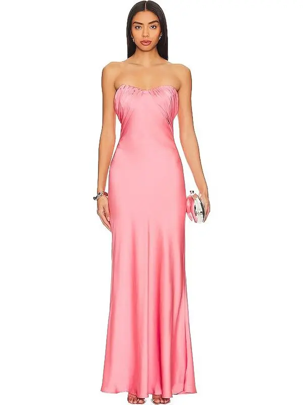 Misha Collection Livia Maxi Dress - Conch Shell Pink