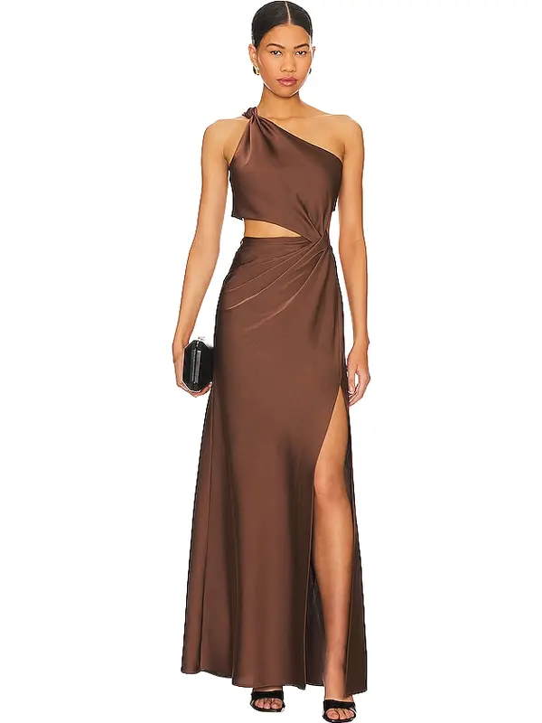 Misha Collection Kristin Gown - Umber Brown