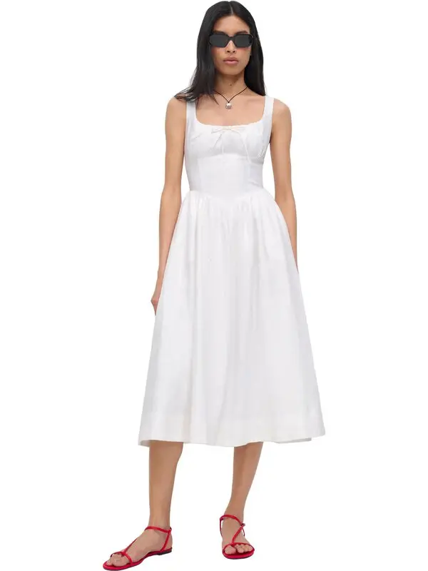 REFORMATION Linen Maxi Dress - Ivory
