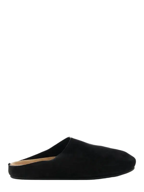 THE ROW Hugo Suede Mules - Black