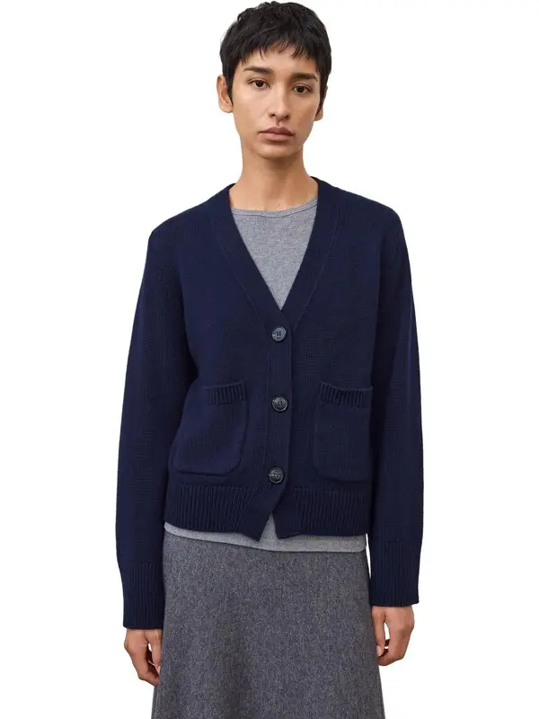 LISA YANG STORE The Danni Cashmere Cardigan - Navy