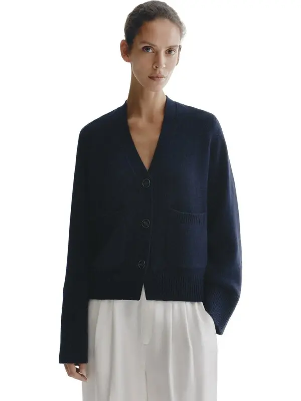 LISA YANG The Danni Cashmere Cardigan - Navy
