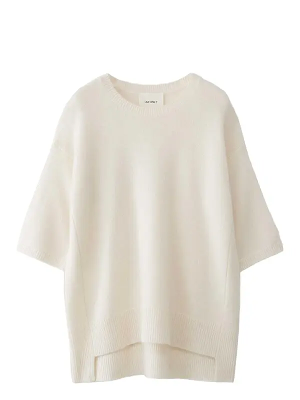 LISA YANG STORE Camille Heavy Knit Cashmere Sweater - Cream