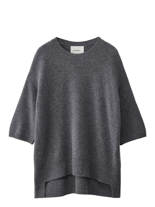 LISA YANG Camille Heavy Knit Cashmere Sweater - Graphite