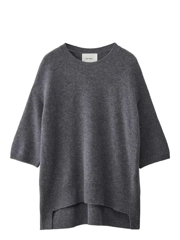 LISA YANG Camille Heavy Knit Cashmere Sweater - Graphite