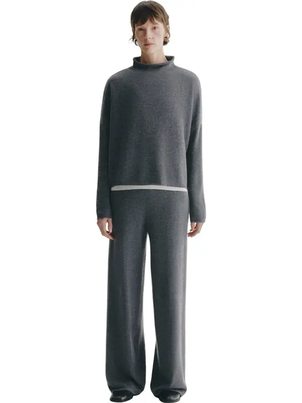 LISA YANG Sandy Cashmere Sweater - Graphite