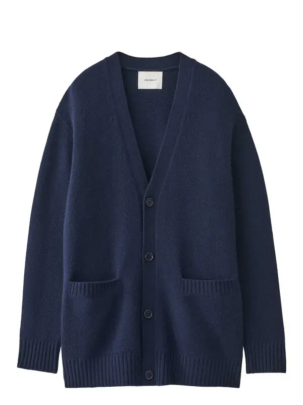 LISA YANG STORE The Wilson Cashmere Cardigan - Navy