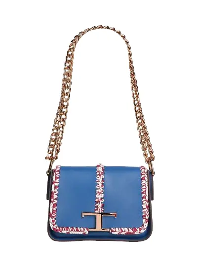 TOD'S Shoulder Bag In Calfskin Leather - Blue