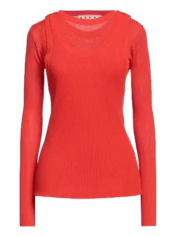 Marni Viscose Sweater - Tomato Red