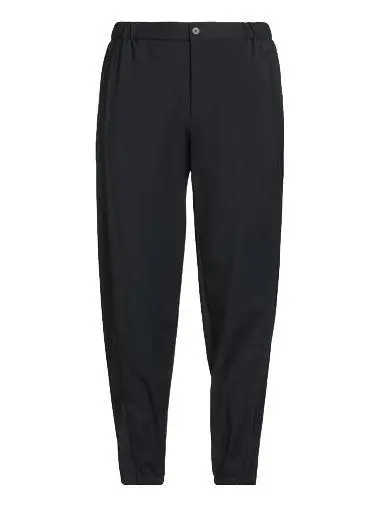 Emporio Armani Virgin Wool Tapered Pants - Blue