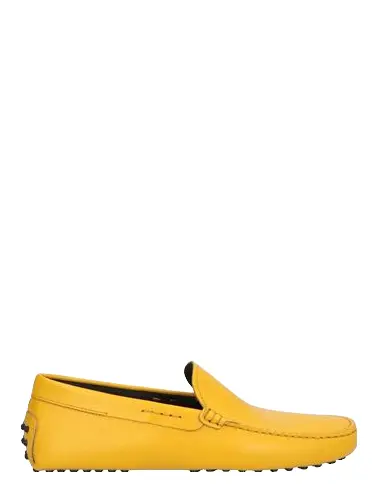 TOD'S Leather Loafers - Yellow