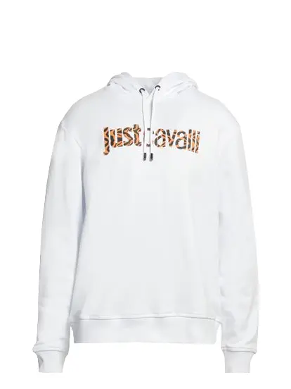 Just Cavalli French Terry Sweatshirt With Brand Logo - White