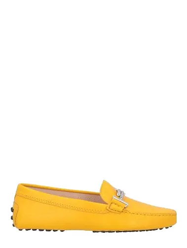 TOD'S Leather Loafers - Yellow