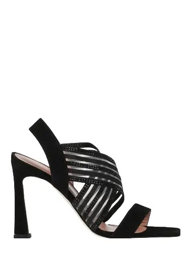 POLLINI Ankle Strap Sandals - Black