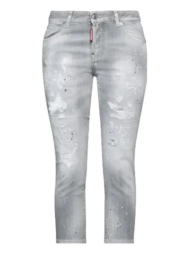 Dsquared2 Jeans With Crystal Embellishments - Grey