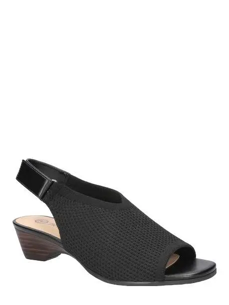 BELLA VITA Marin Slingback Sandal - Black Knit