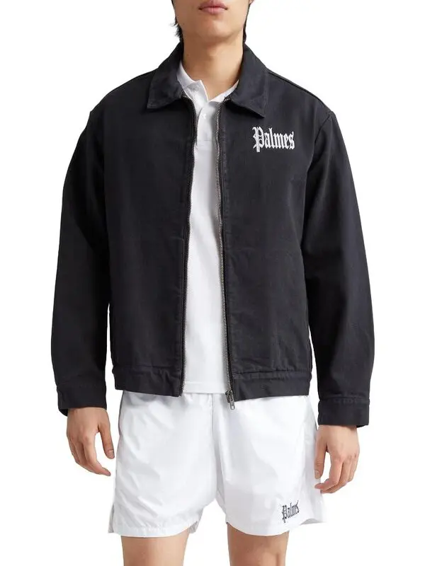 PALMES Olde Organic Cotton Jacket - Black