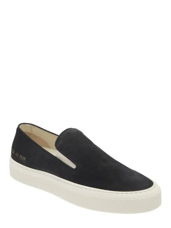 COMMON PROJECTS Suede Slip-on Sneakers - Black