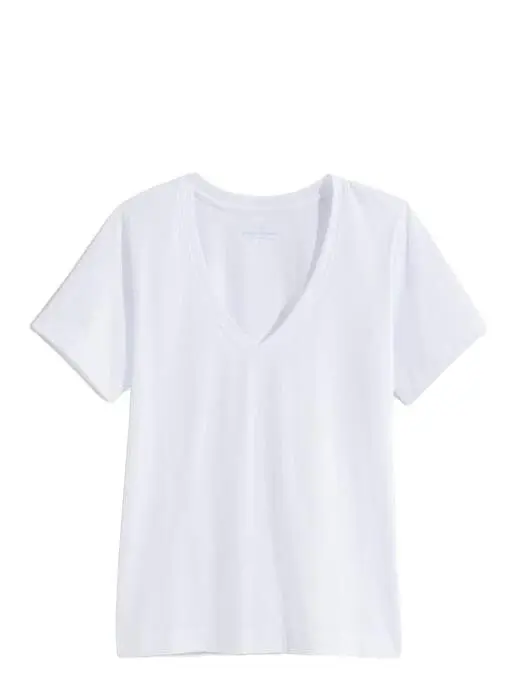 Vineyard Vines Clean Jersey V-neck T-shirt - White Cap