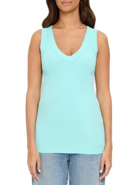Michael Stars Blanche Side Ruched Tank - Aruba