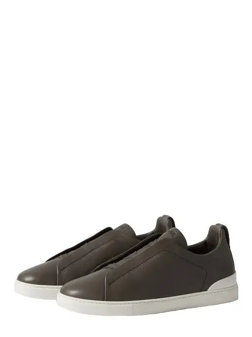 Zegna Triple Stitch™ Secondskin Sneakers - Dark Taupe