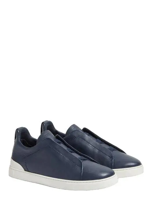 Zegna Triple Stitch™ Secondskin Sneakers - Teal Blue