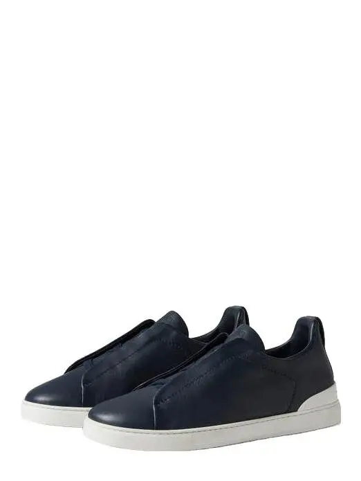 Zegna Triple Stitch™ Secondskin Sneakers - Teal Blue